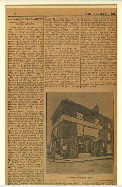 Club History | London House Club, Alcester
